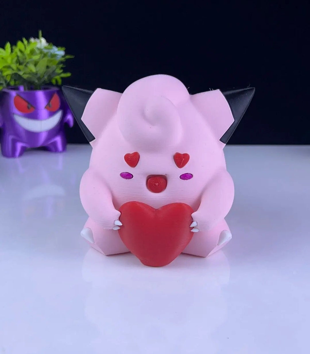 Valentine Clefairy Figure Shiny, Custom Colors and Various Sizes ...