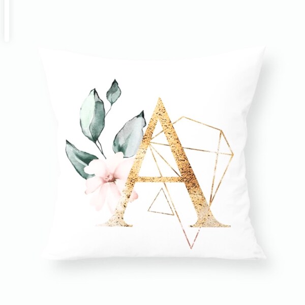 Initial Cushion - Etsy
