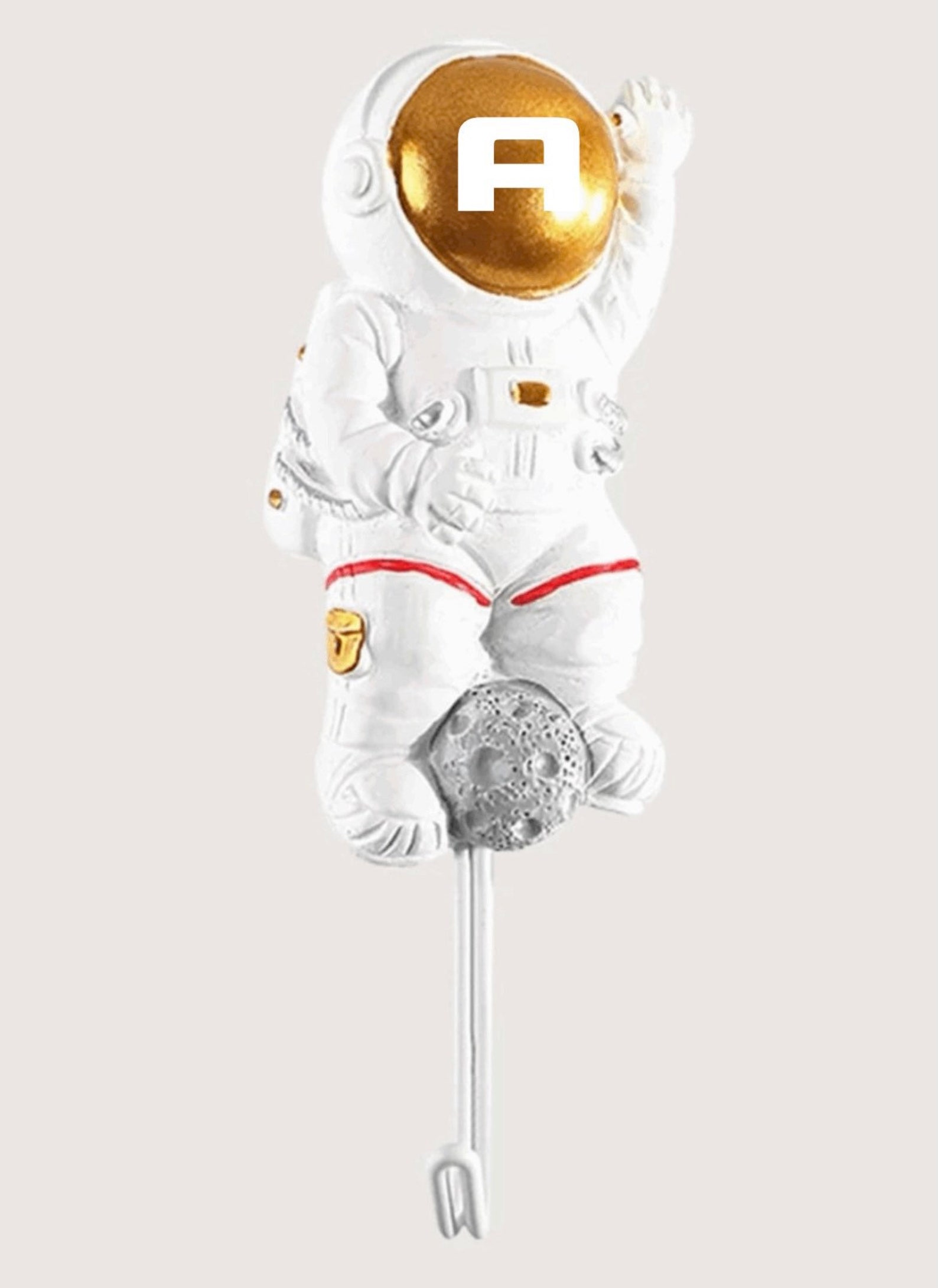 Personalised Astronaut on Moon Wall Hook Space Man on Moon - Etsy UK