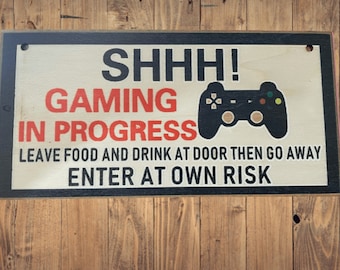Personalised Gamer Sign Gaming Zone Sign Do Not Disturb - Etsy UK