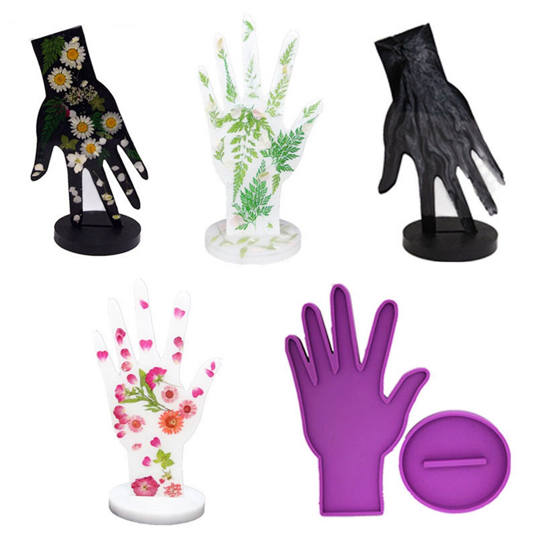 DIY Silicone Hand Shape Display Mold Jewelry Display Stand Mold ...