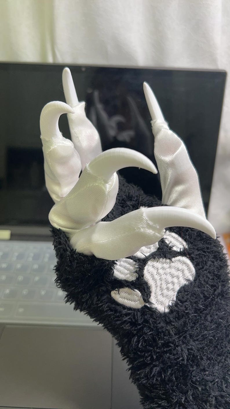 10PCS 3D Printed Fursuit Claws | Kig Style Universal Furry Paw ...
