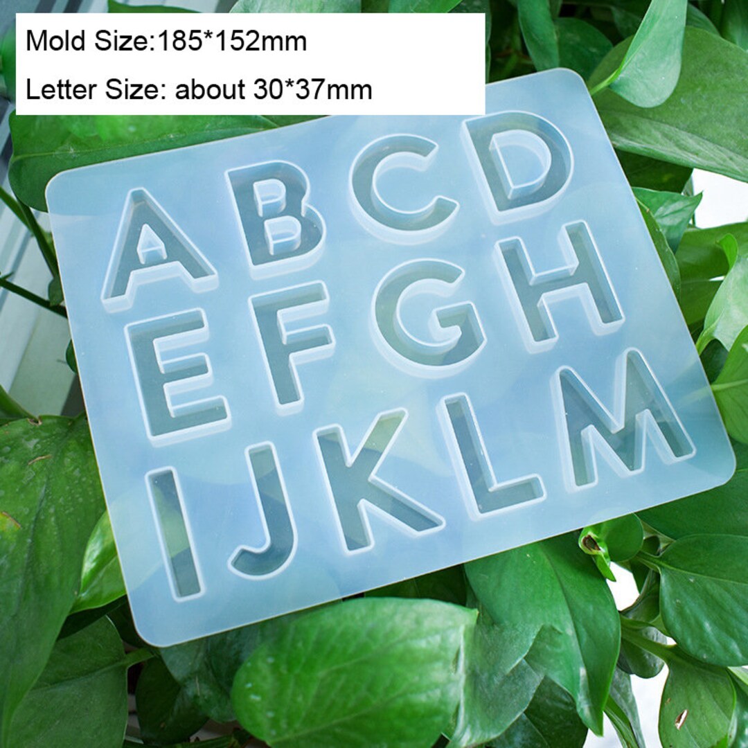 DIY Silicone Alphabet Uppercase A-Z Letter Mold , Letter Mold ...