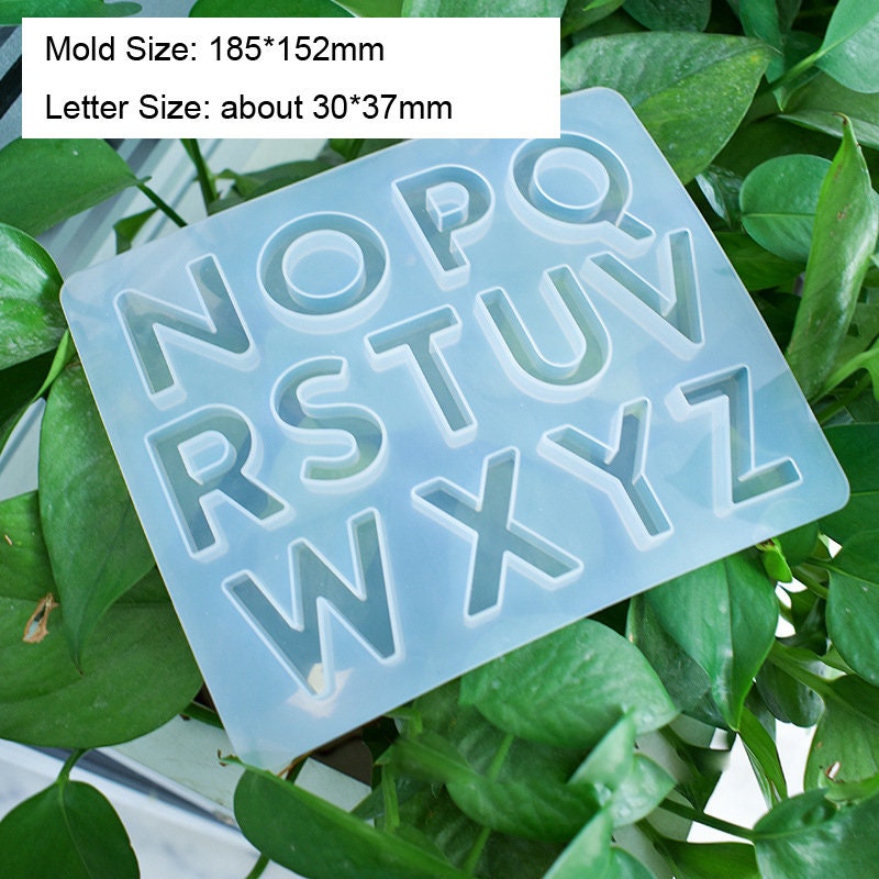 DIY Silicone Alphabet Uppercase A-Z Letter Mold , Letter Mold ...
