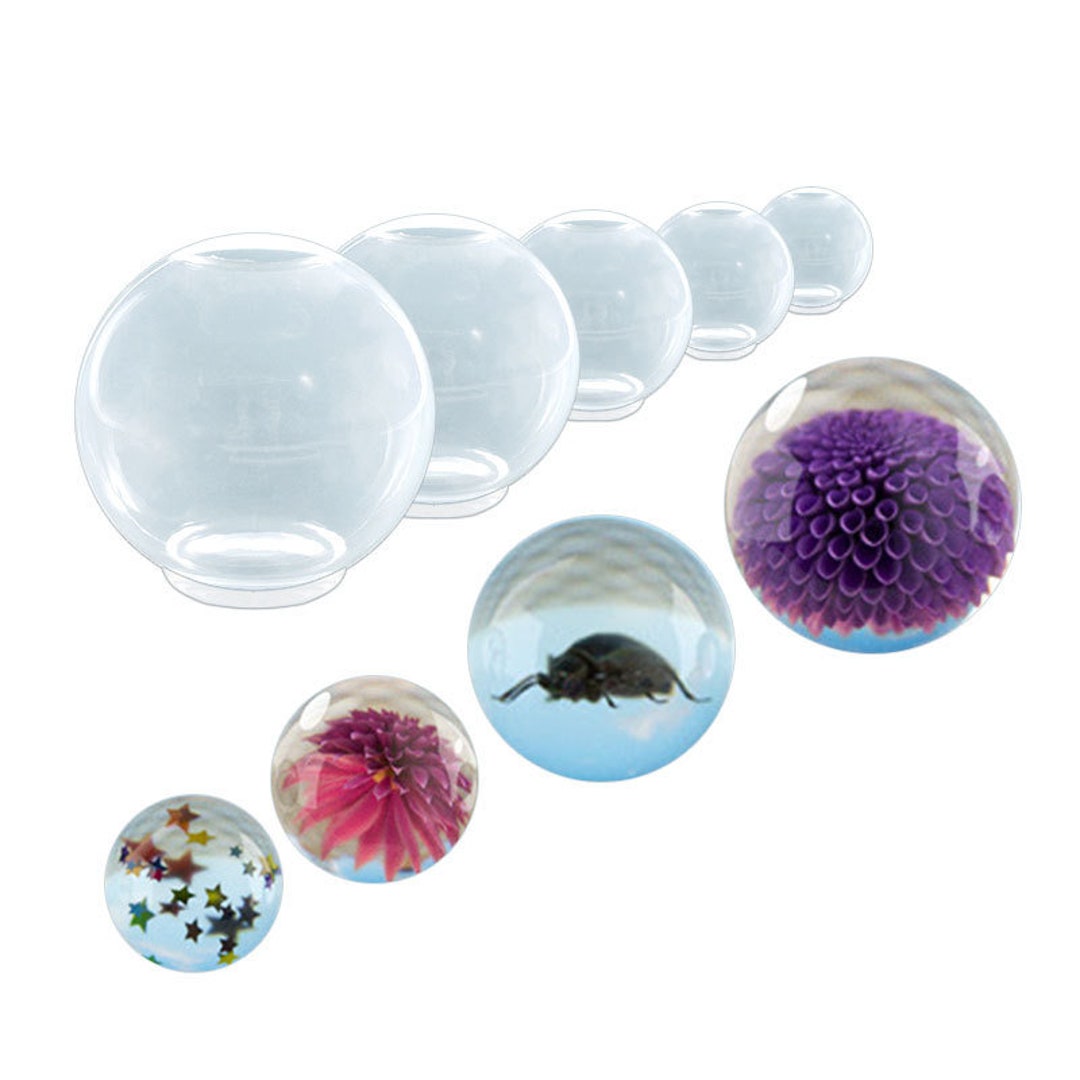 New Design 20mm - 100mm Smooth Transparent Ball Globe Silicone Mold ...