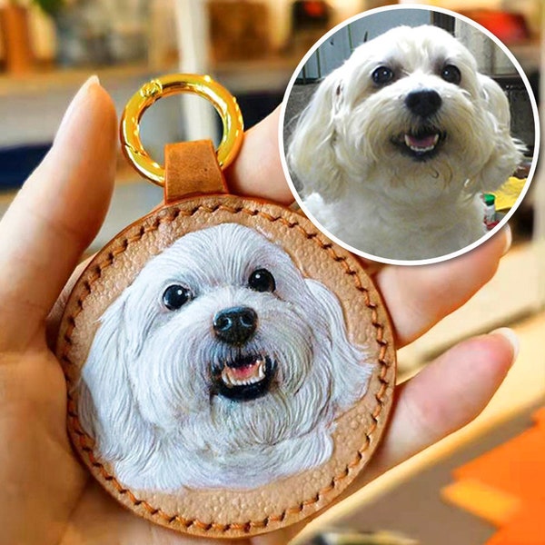 Dog Keychain - Etsy