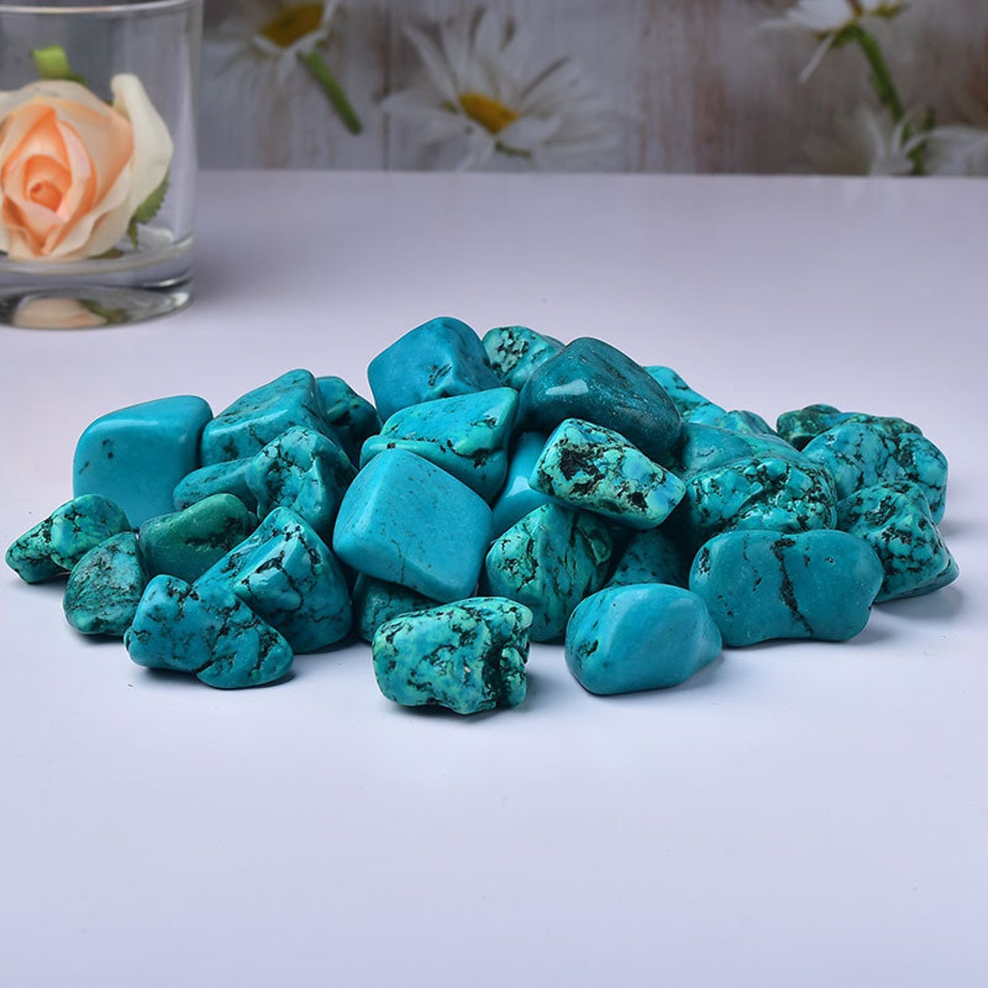 Natural Turquoise Loose Stones ,turquoise Crystal Decoration Stones ...
