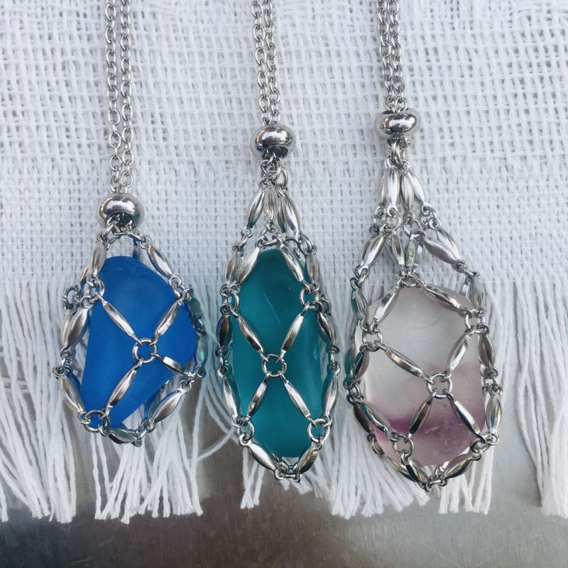 Crystal Cage Necklace - Etsy