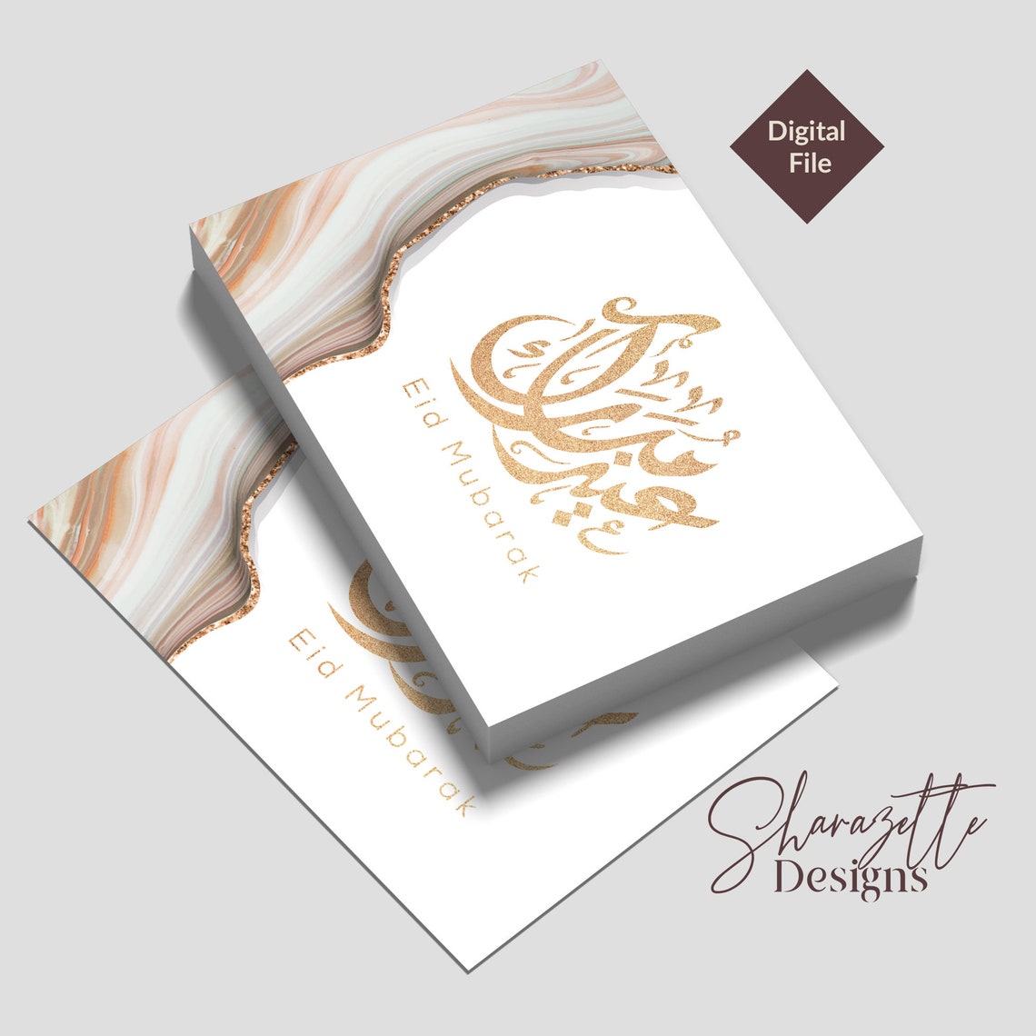 Eid Mubarak Greeting Cards Eid Cards Different Sizes - Etsy