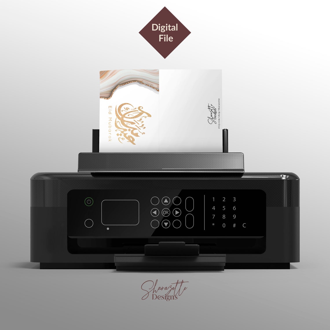 Eid Mubarak Greeting Cards Eid Cards Different Sizes - Etsy