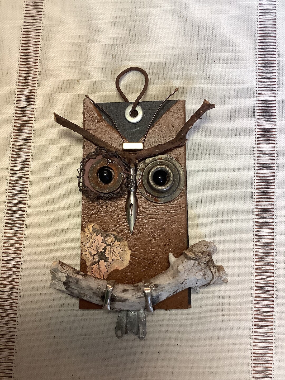 Owl Assemblage Found Object Rusty Metal Nuts and Bolts - Etsy