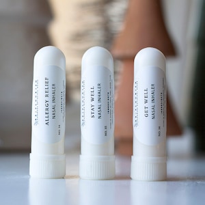 Wellness Nasal Inhalers Set | Organic | Set of Three - Allergy Relief ...