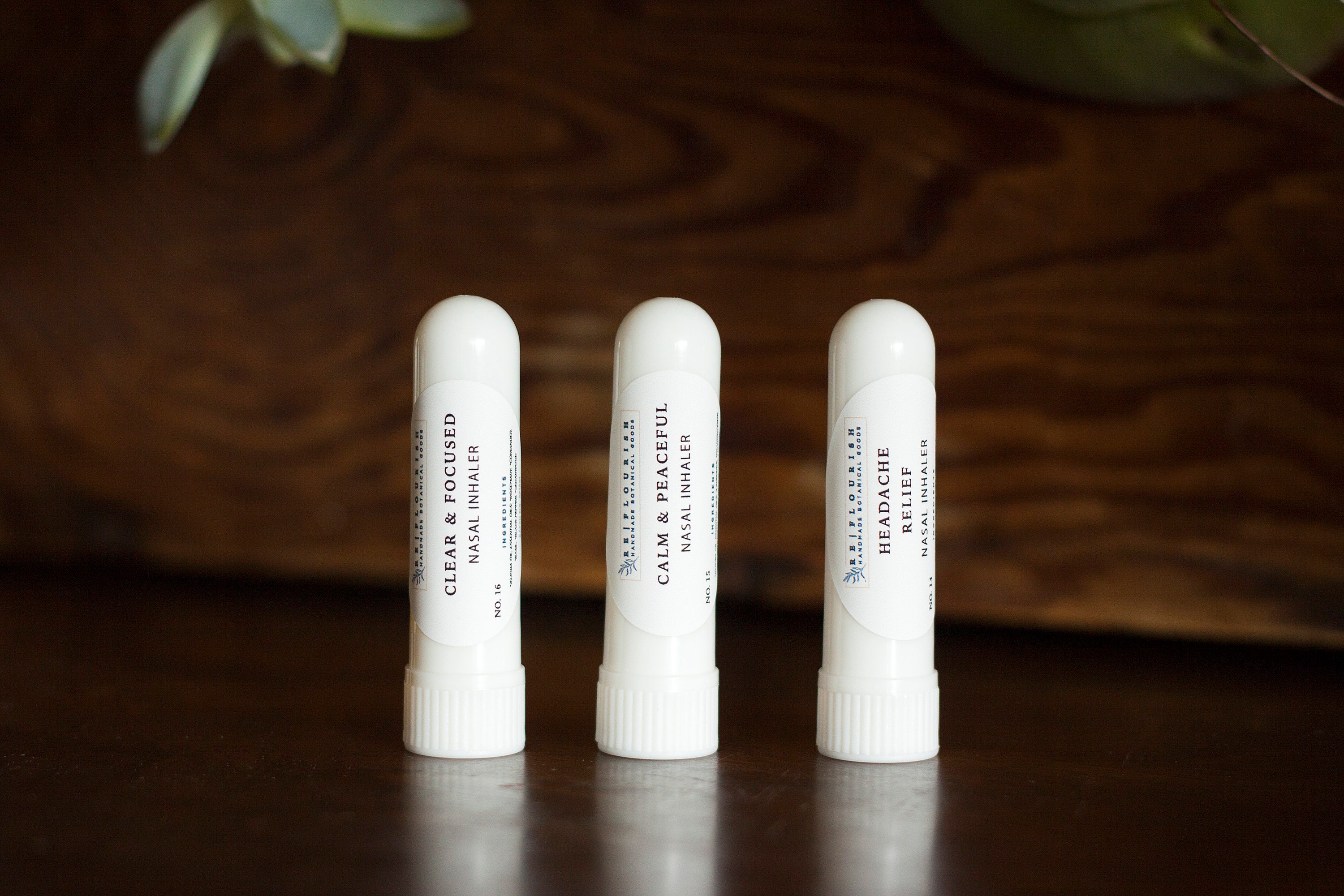 Aromatherapy Nasal Inhalers [organic] - Set of 3 - Calm and Peaceful ...
