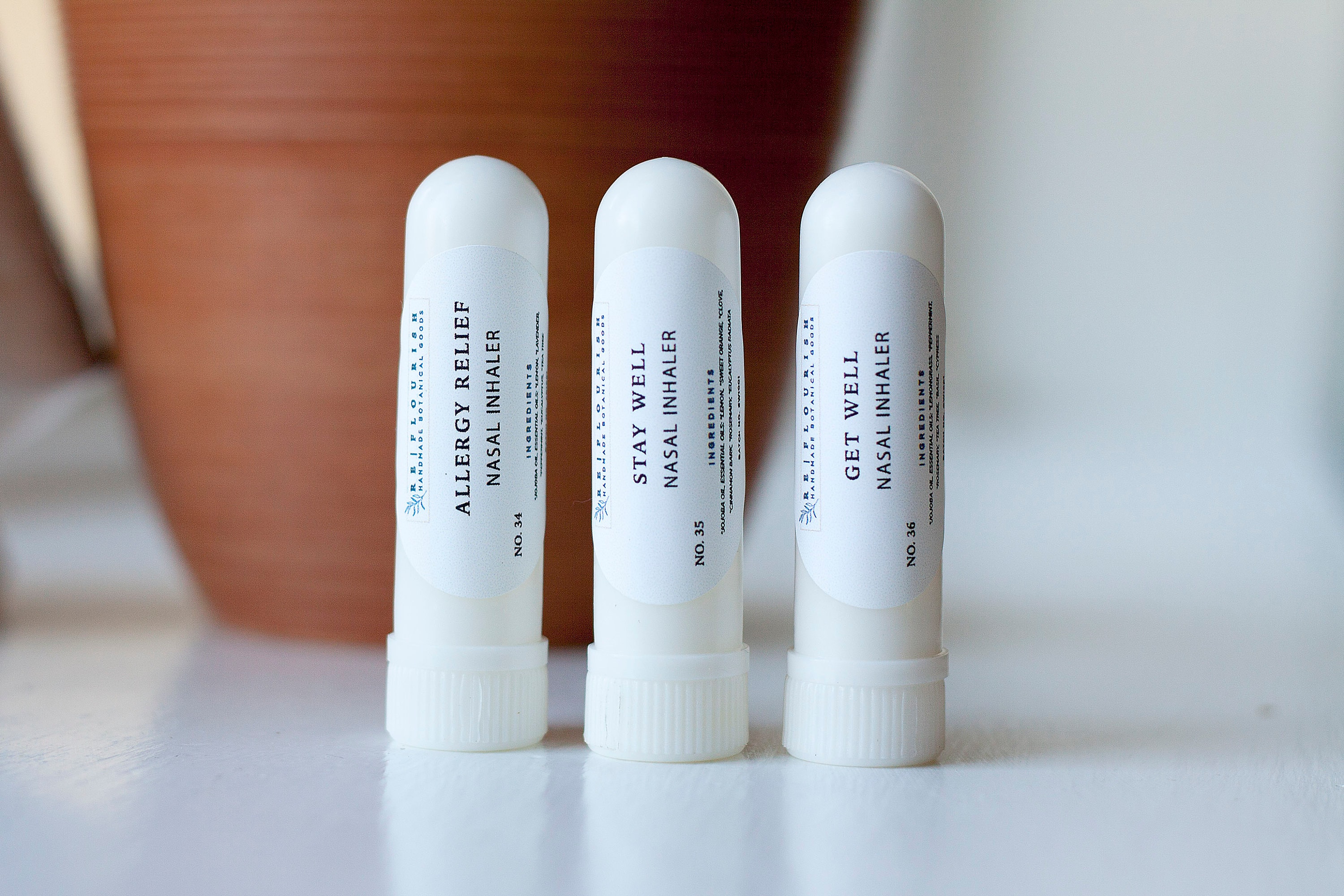 Wellness Nasal Inhalers Set | Organic | Set of Three - Allergy Relief ...