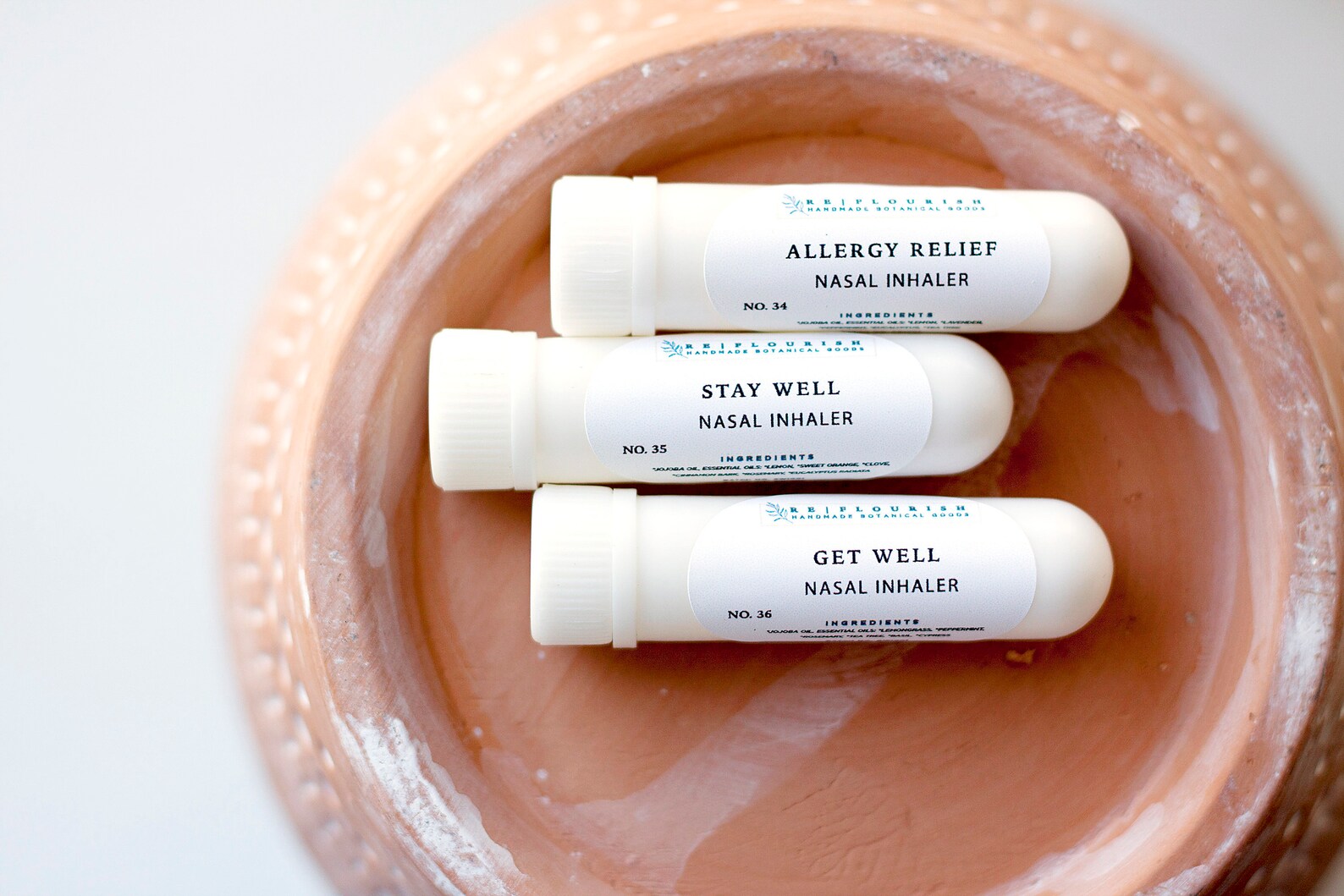 Wellness Nasal Inhalers Set | Organic | Set of Three - Allergy Relief ...