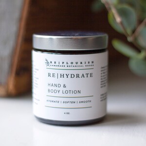 Hand + Body Lotion 4 Oz. Jar | REHYDRATE | Relief for Dry, Flaky ...