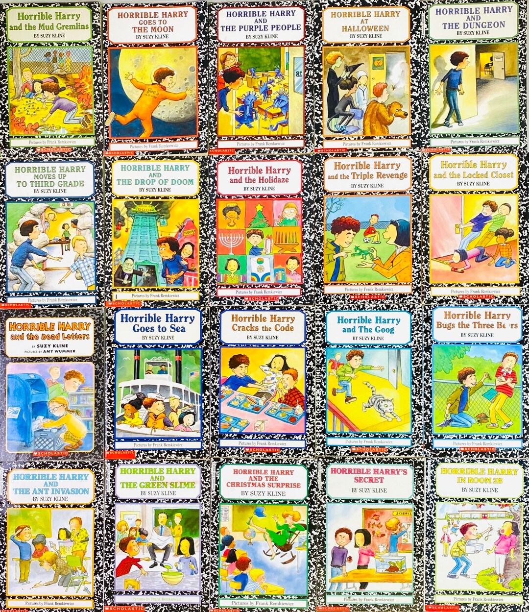 20 Horrible Harry Chapter Books by Suzy Kline 2B Triple Revenge Third ...