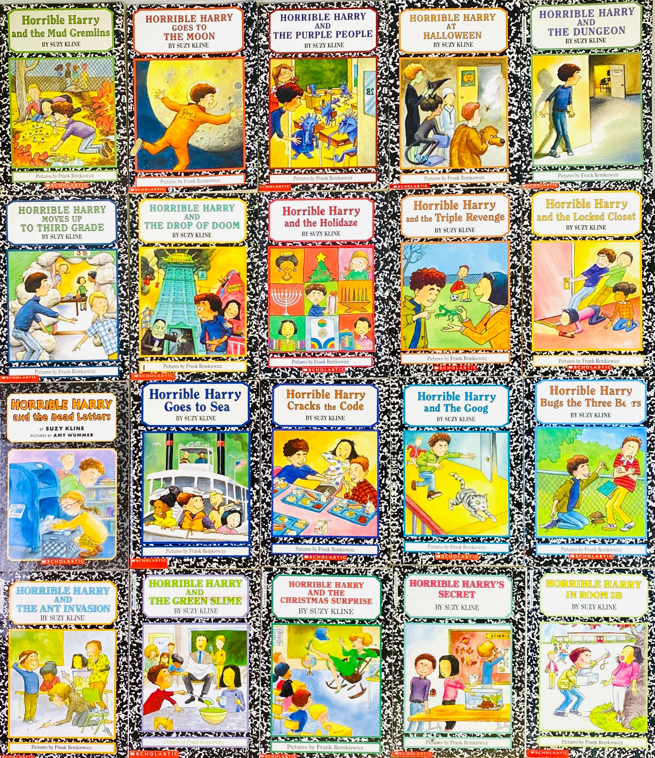 20 Horrible Harry Chapter Books by Suzy Kline 2B Triple Revenge Third ...