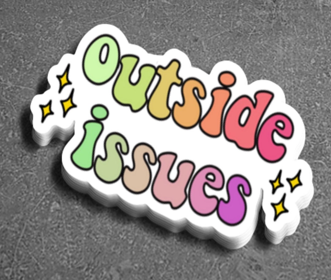 Outside Issues - Recovery Sticker, Vinyl AA Sobriety Stickers for ...
