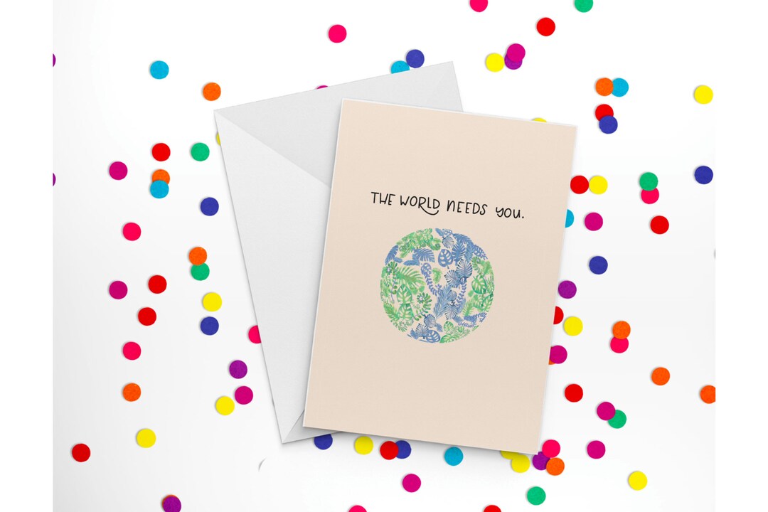 The World Needs You Card Mental Health Support Card - Etsy