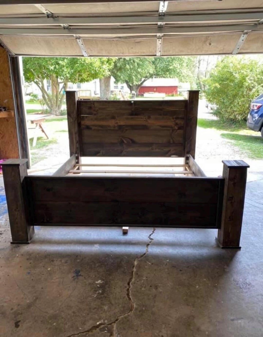 Custom Built Rustic Bed Frame - Etsy