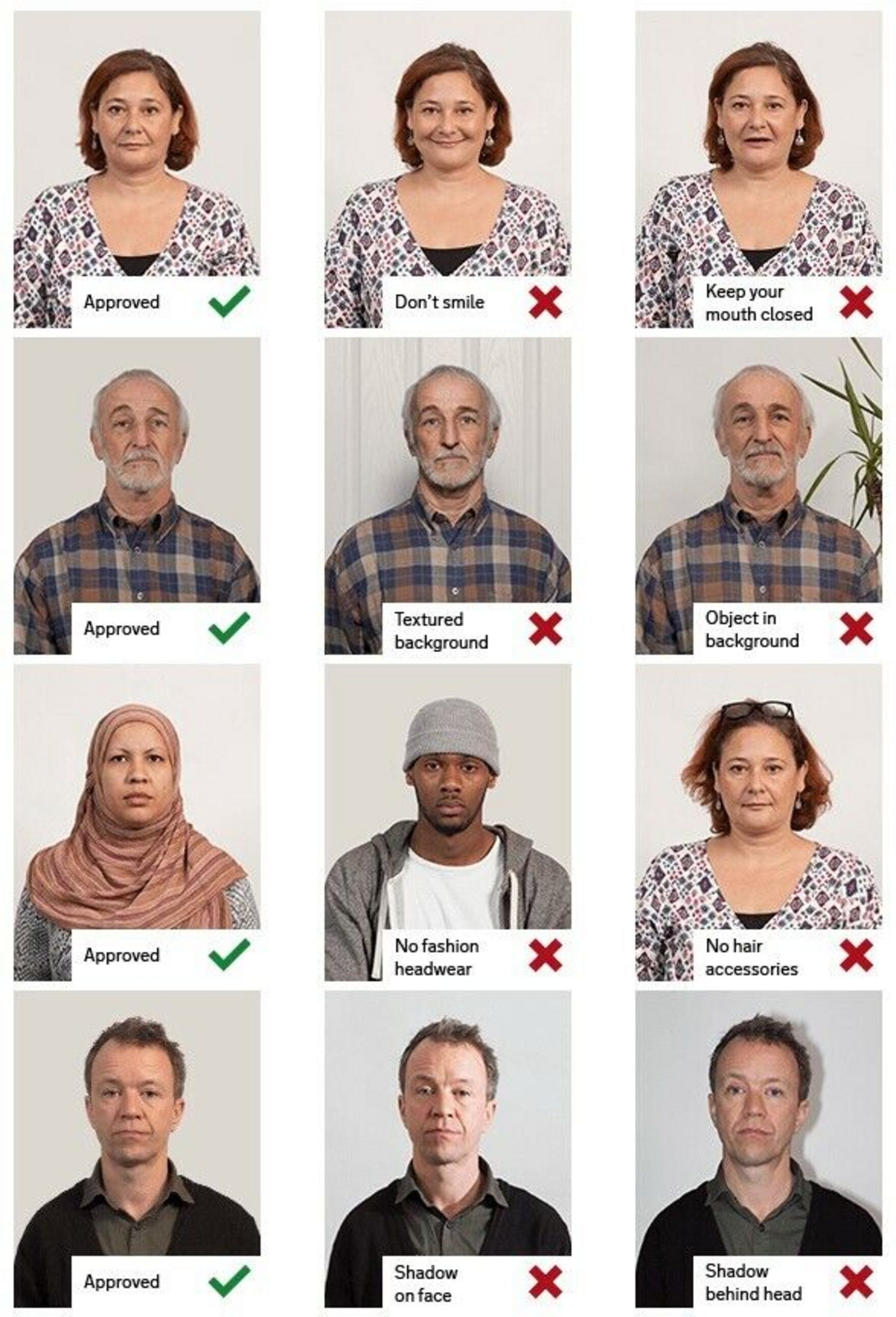 Passport Photos Prints 6x Official Size 35x45mm Passport Pictures Uk Eu World Etsy