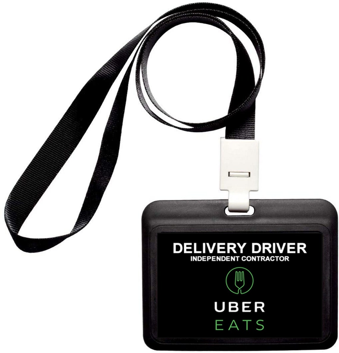 Uber Eats Delivery Driver ID Badge & Lanyard - Etsy