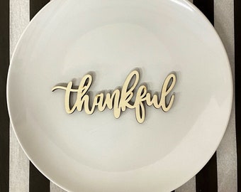 Thankful Freestanding Table Sign, Living Room Sign, Standing Sign ...