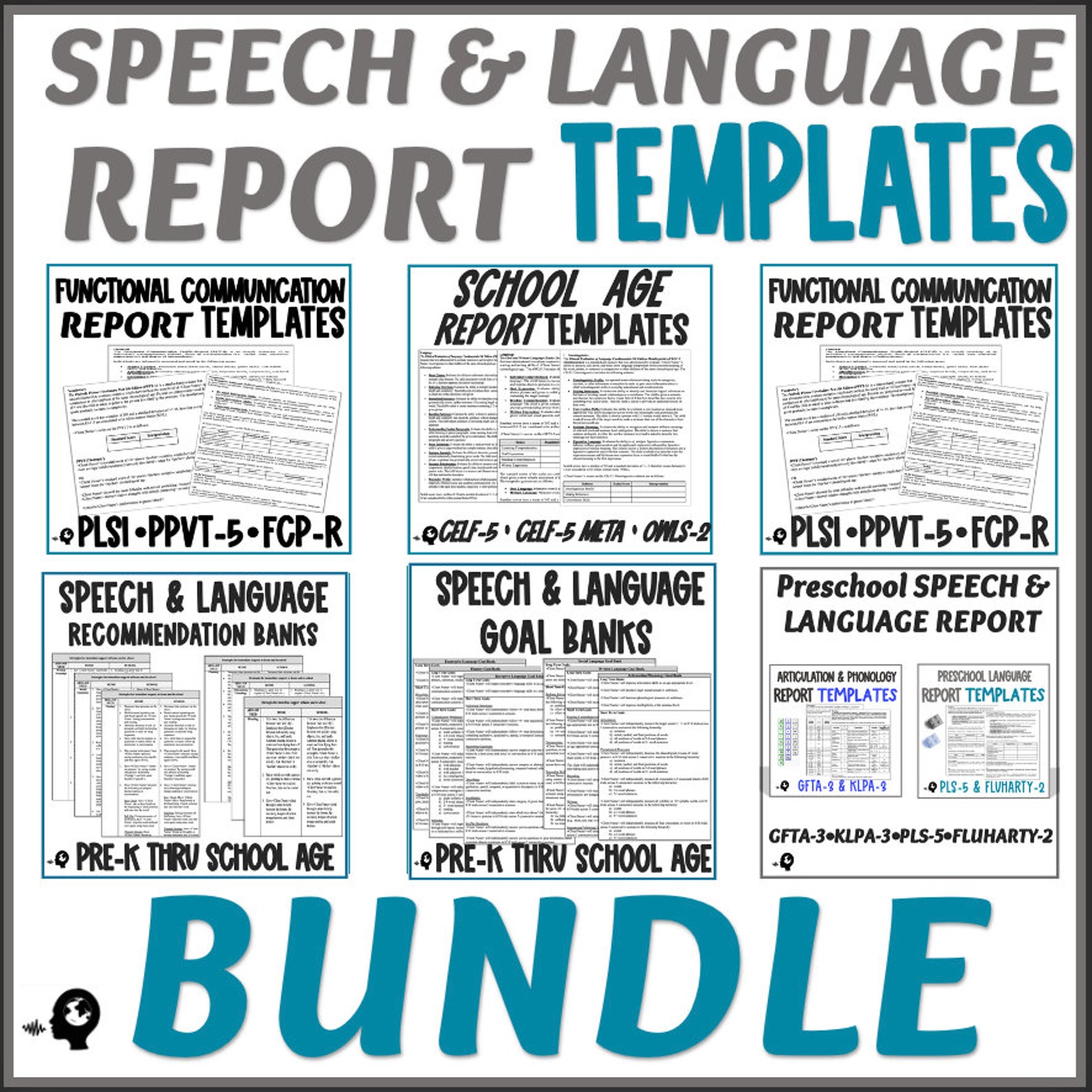 Speech and Language Evaluation Reports Bundle - Etsy