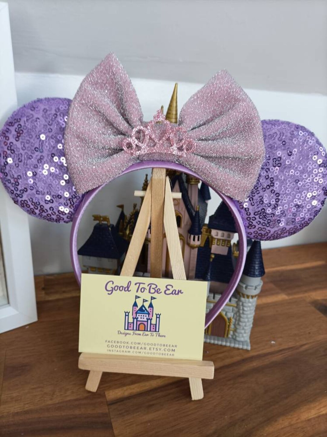 Lilac Pink Princess Crown Disney Minnie and Mickey Inspired Mouse Style ...