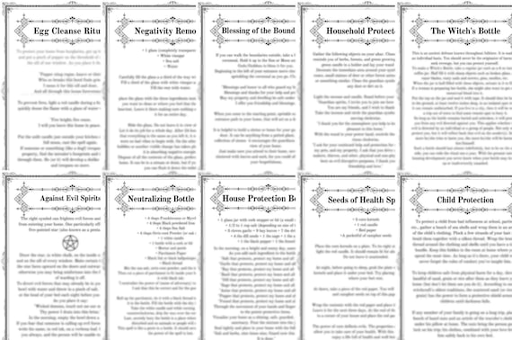 Protection & Cleansing Spells in PDF: Egg Cleanse and More | Etsy