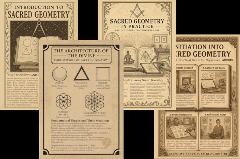 How to Use Sacred Geometry: A Practical Guide for Beginners - Etsy
