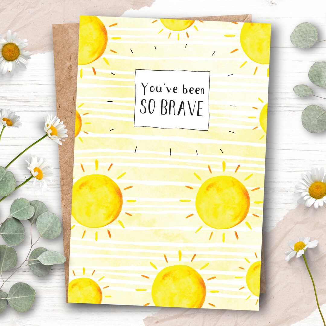 Brave You've Been so Brave Encouragement Card - Etsy