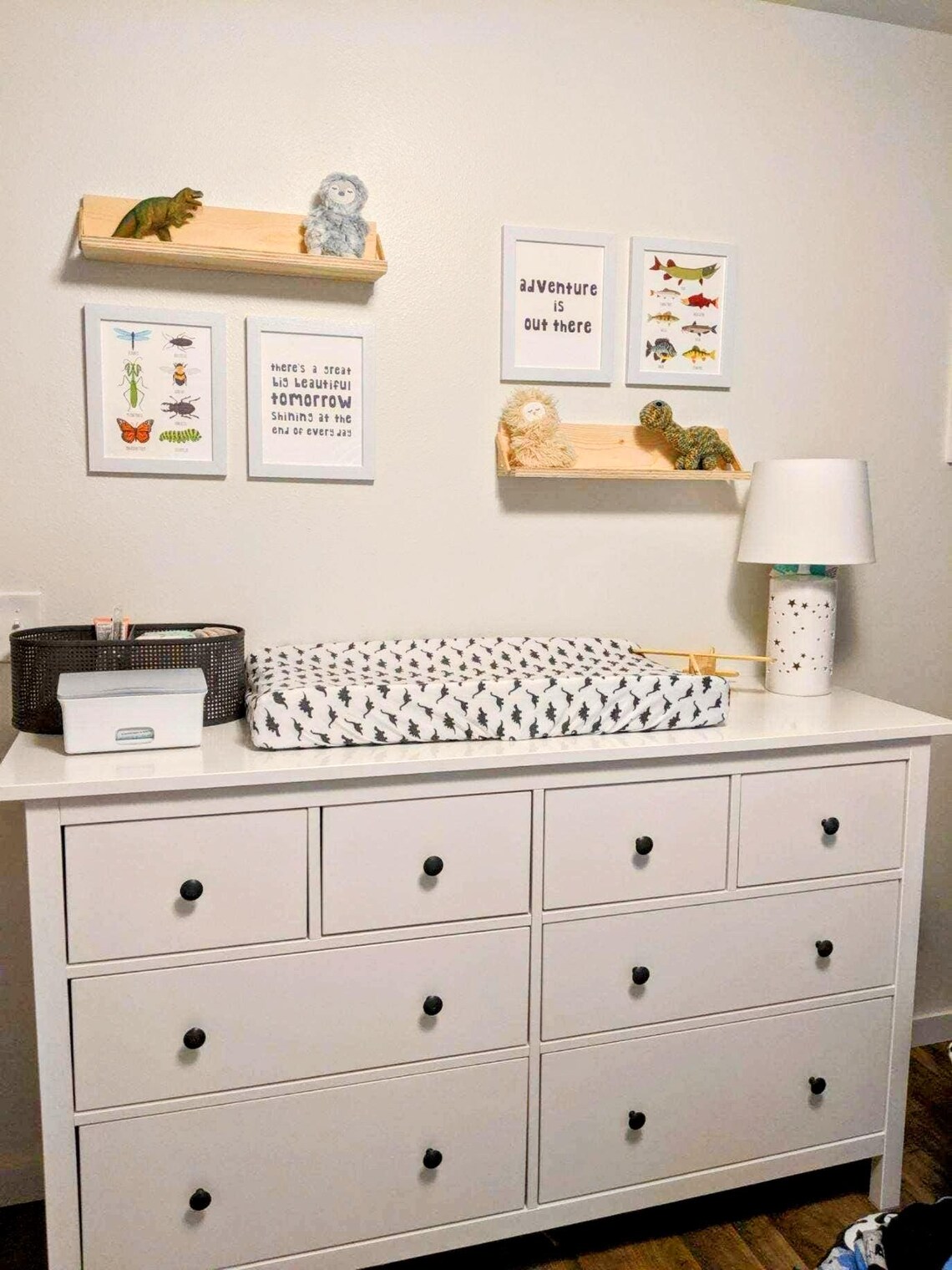 Illustrated Fish Chart Ichthyology Gift Playroom Decor Gallery Wall Art ...