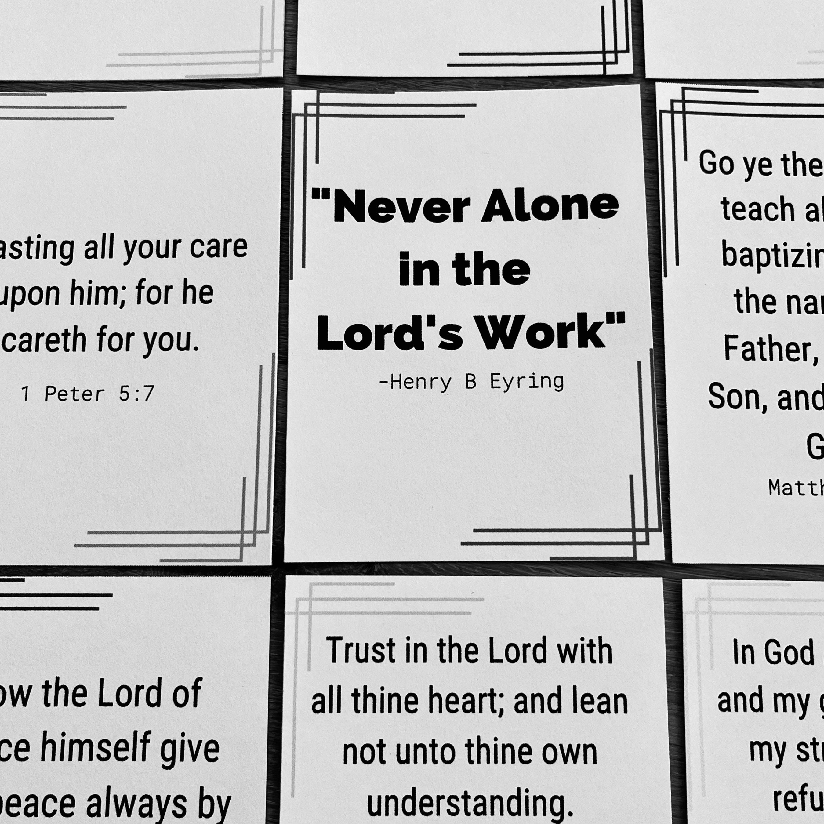 Scriptures for LDS Mission: Faith Promoting, Scripture Card Set ...
