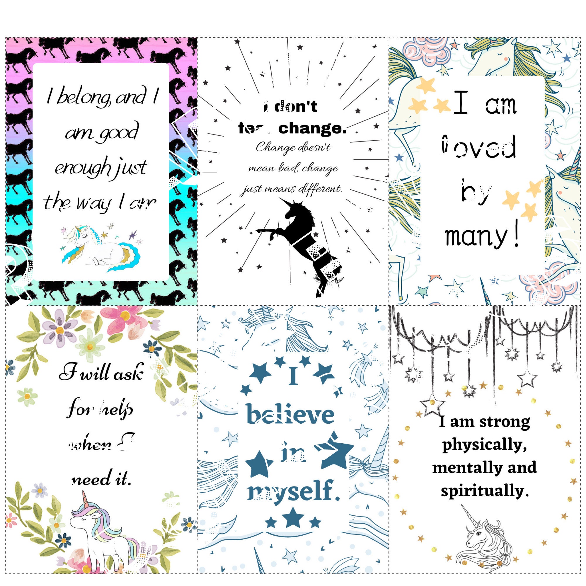 Magical Unicorn Affirmation Cards: Boosting Confidence and Sparking Joy ...