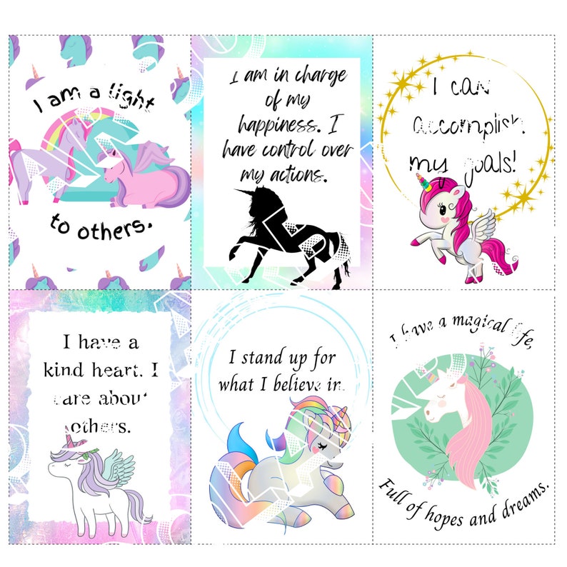 Magical Unicorn Affirmation Cards: Boosting Confidence and Sparking Joy ...