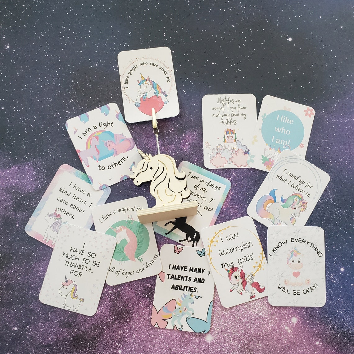 Magical Unicorn Affirmation Cards: Boosting Confidence and - Etsy
