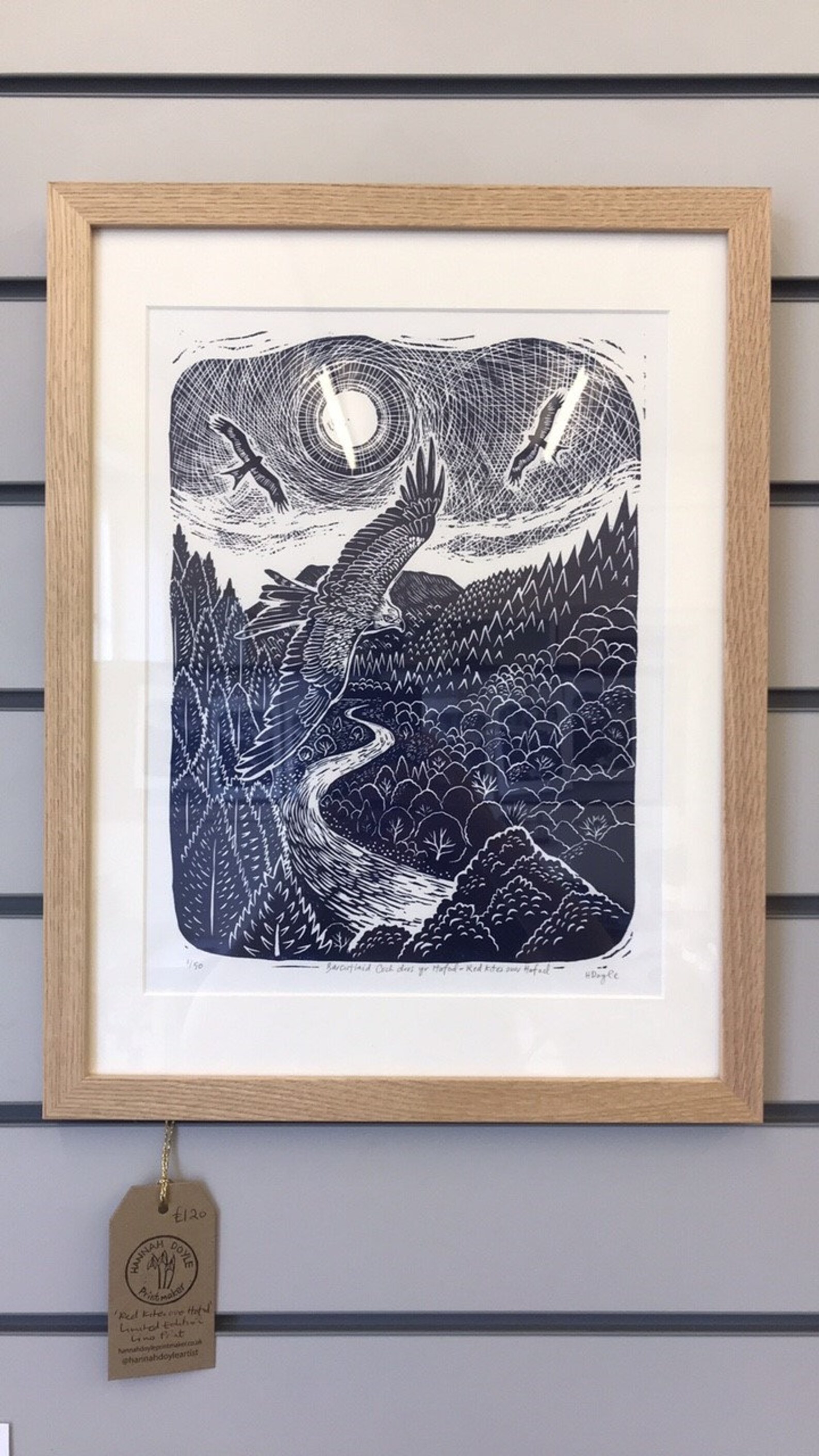 Red Kite Lino Print Limited Edition - Etsy