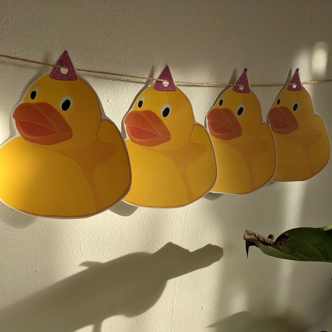 Rubber Duckie Party Bunting/ Banner/ Duck - Etsy