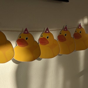 Rubber Duckie Party Bunting/ Banner/ Duck - Etsy