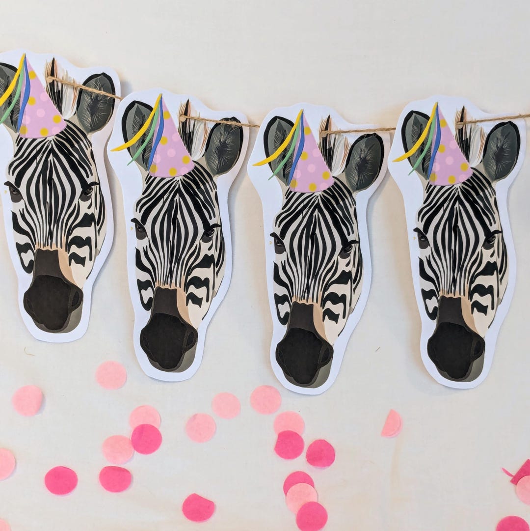 DIGITAL DOWNLOAD ** Zebra Party Bunting - Etsy