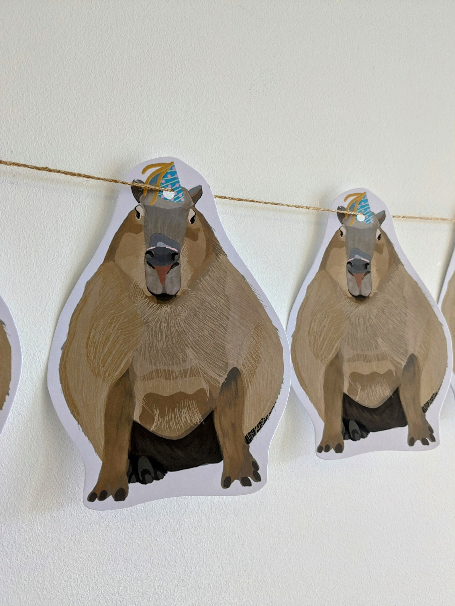 Capibara Party Bunting - Etsy