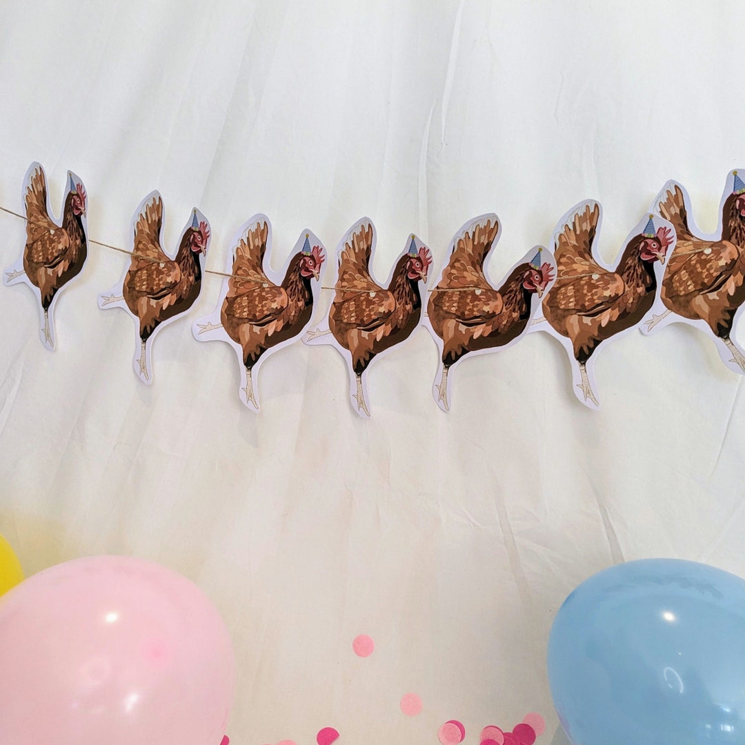 Chicken Party Bunting - Etsy