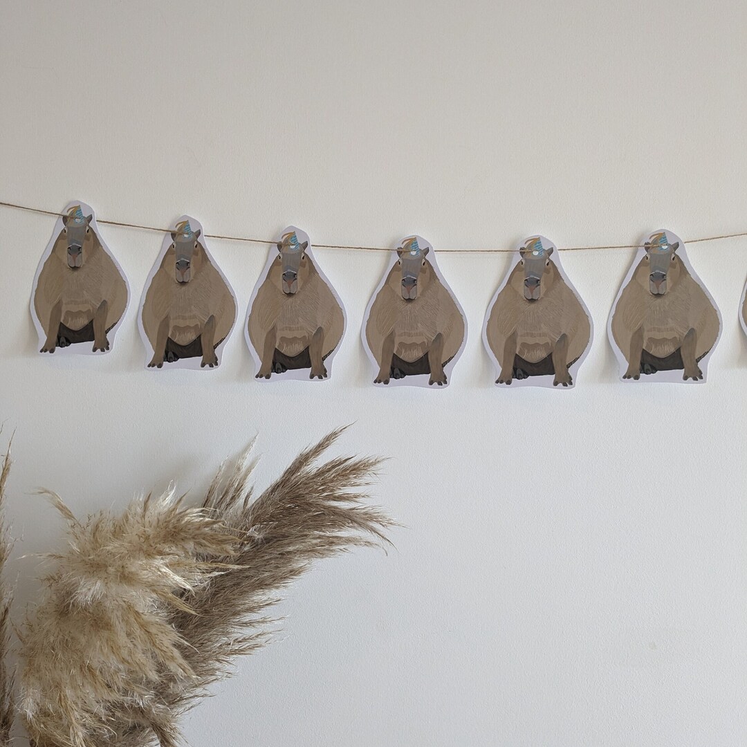 DIGITAL DOWNLOAD Capybara Party Bunting - Etsy