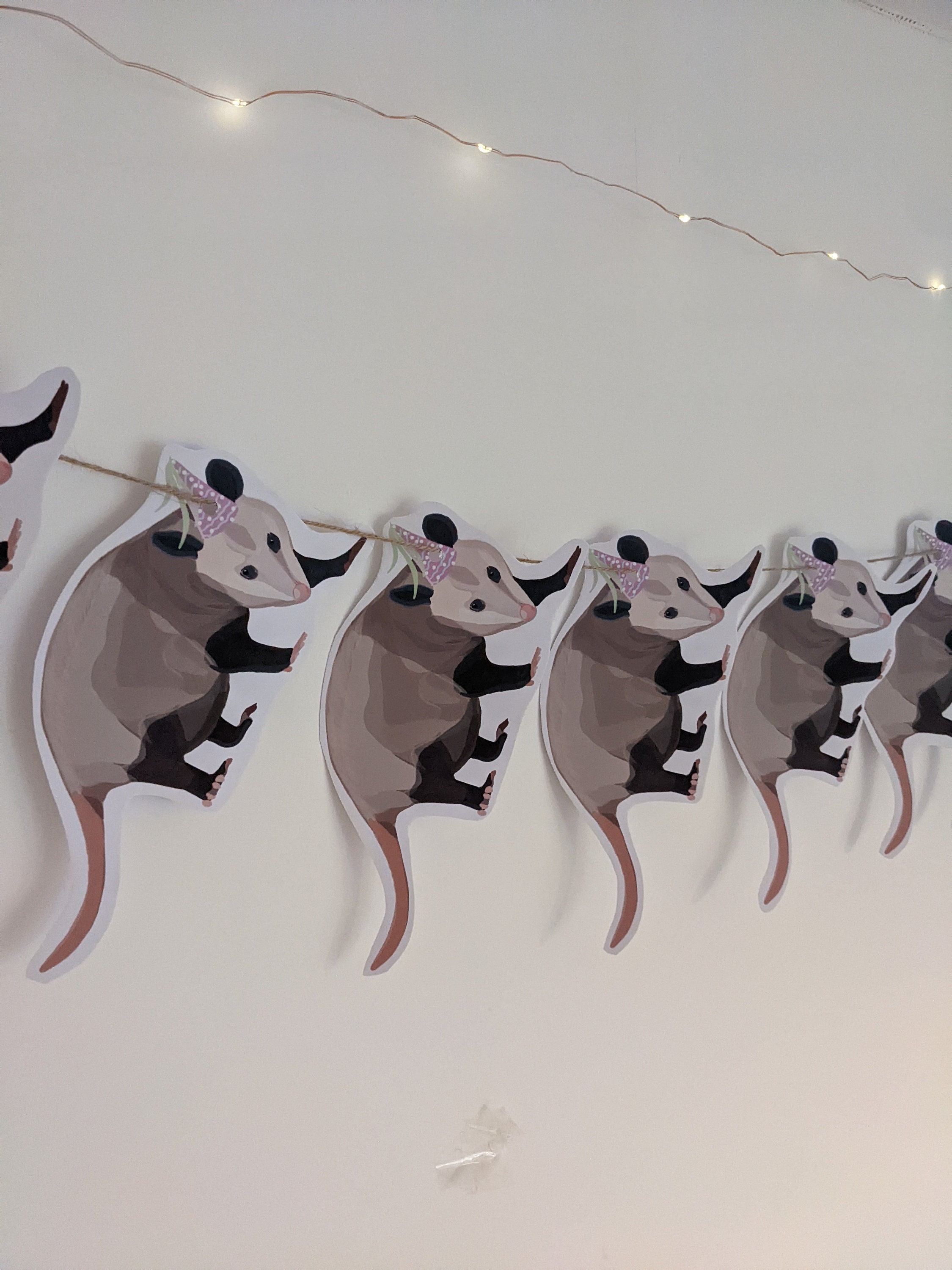 Party Possum Card Bunting/ Decor/ Funny - Etsy