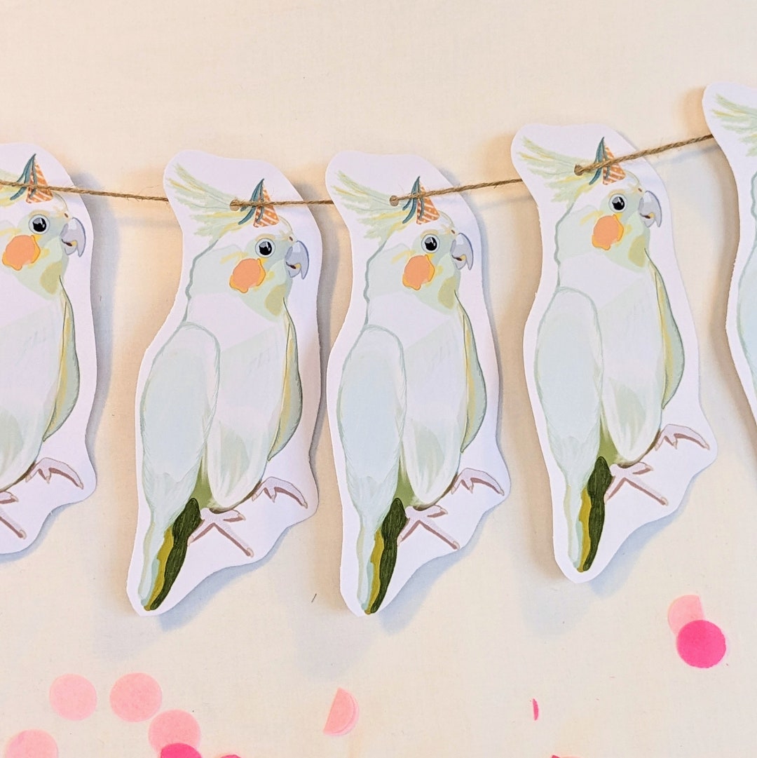Cockatiel Party Bunting - Etsy