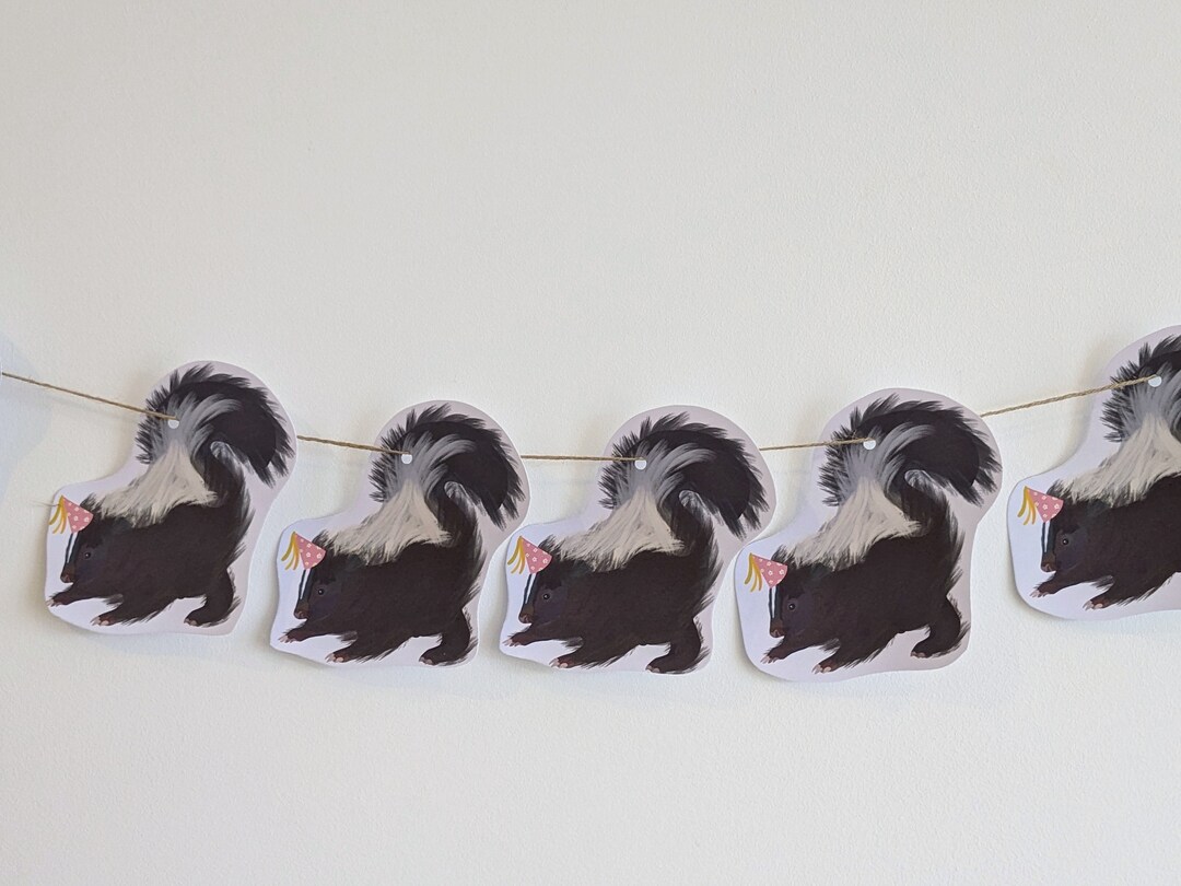 Party Skunk Card Bunting/ Decor/ Funny - Etsy