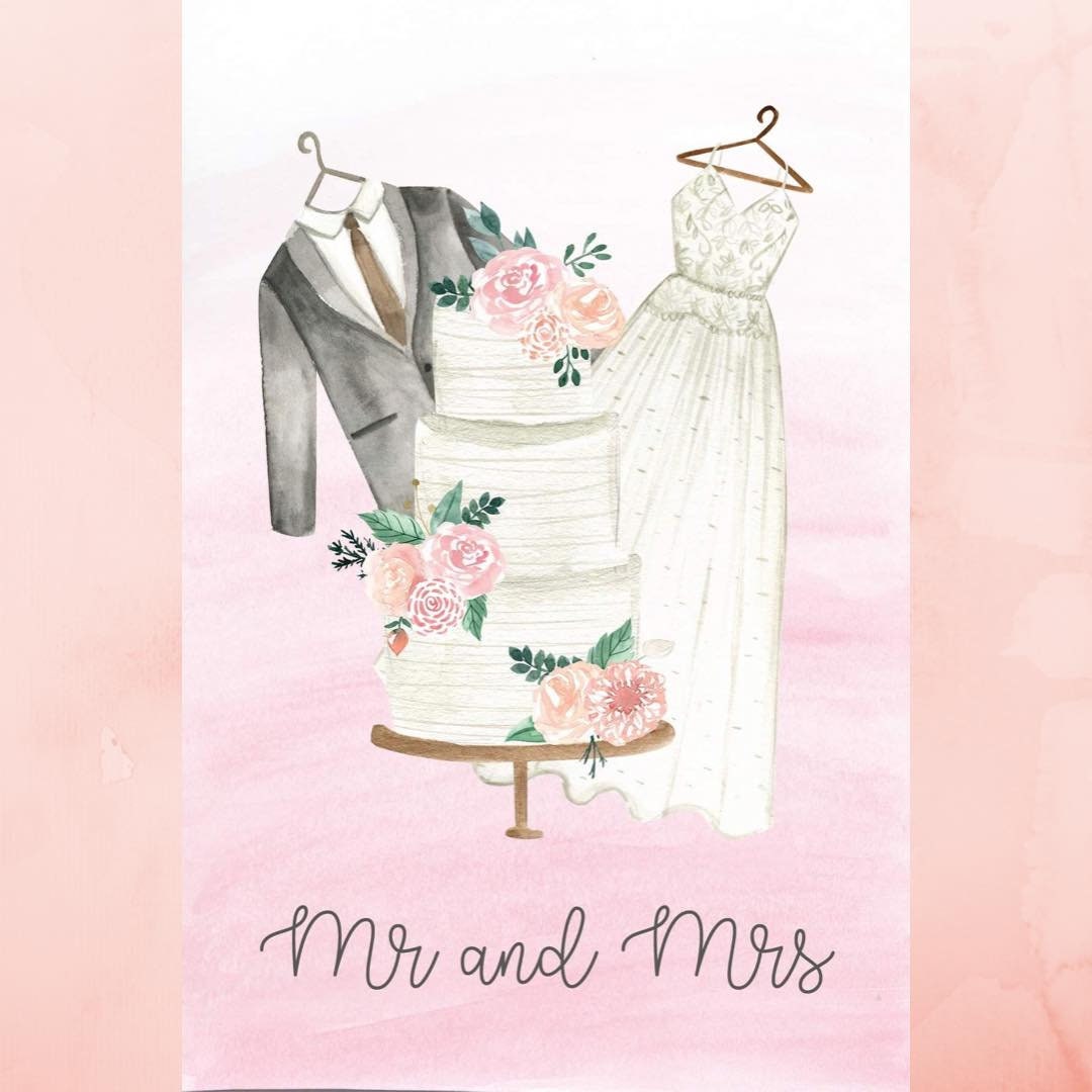 Mr and Mrs Wedding Card Married Couple Just Married Card | Etsy