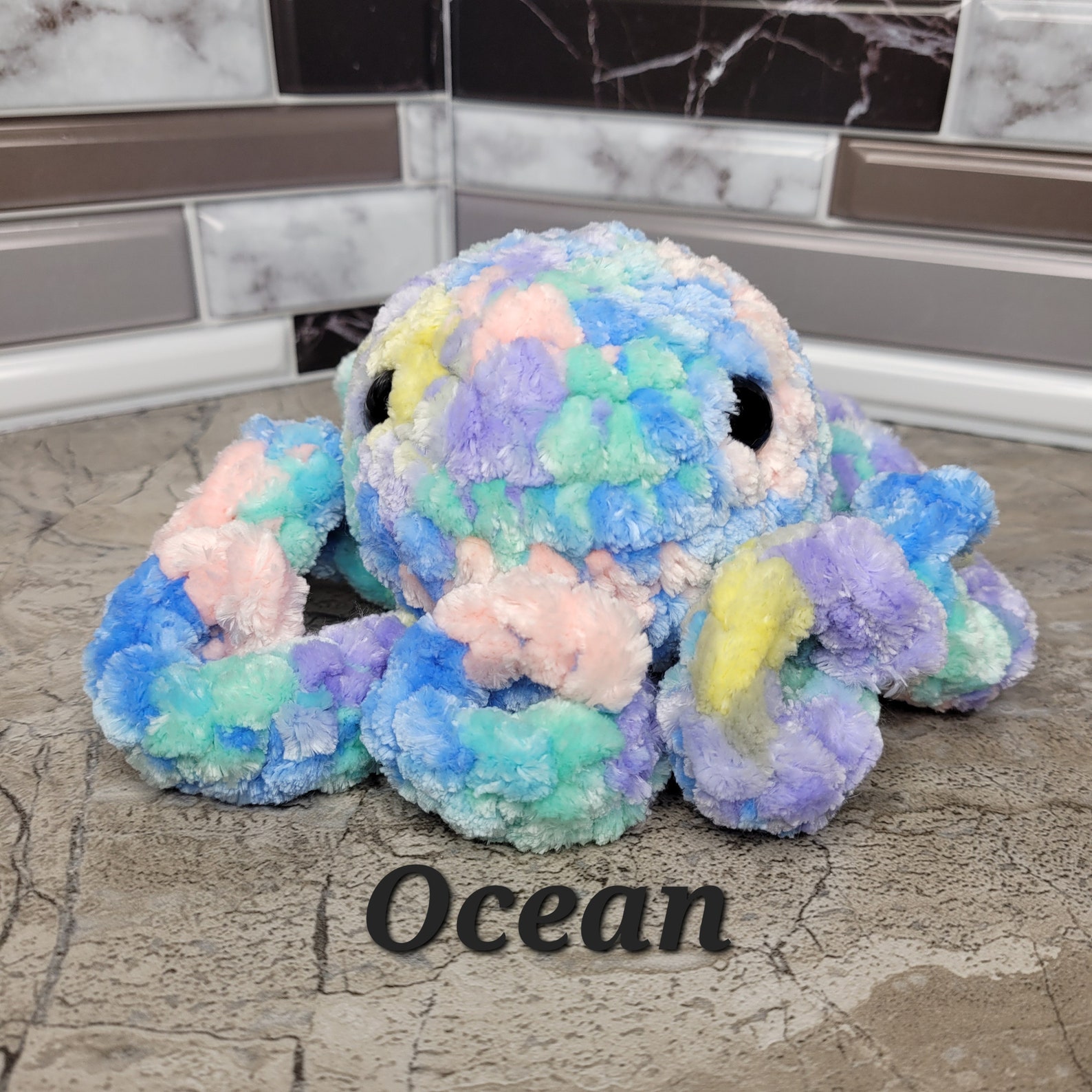 Octopus Crochet Doll, Birthday Gift, Rainbow, Pastels, Plushie ...